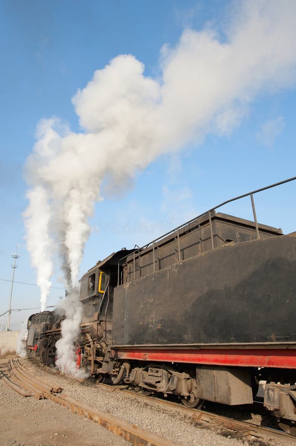 Locomotive stock photo. Image of engine, smoke, funnel - 31477694