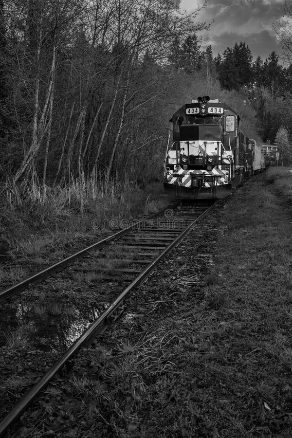 Locomotive Outside Downtown Editorial Image - Image of rural ...