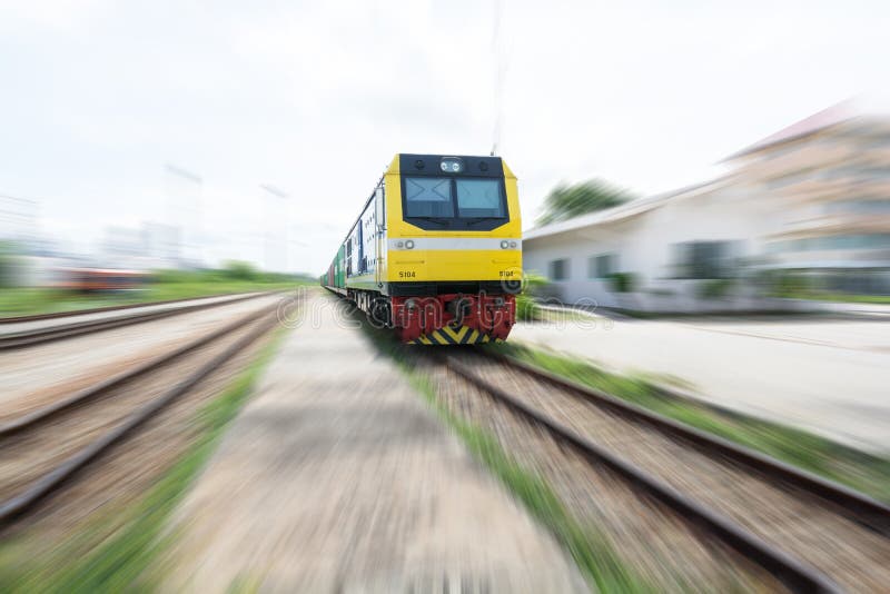 Locomotive train is moving stock photo. Image of business - 73669042