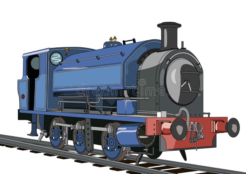 Locomotora de vapor ilustración del vector. Ilustración de museo - 16612492