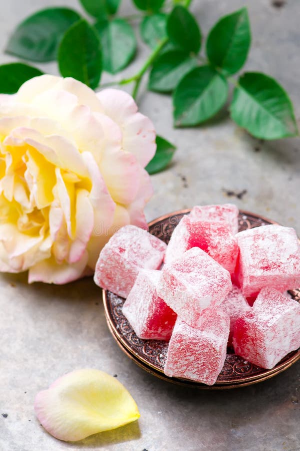 Locum with a rose stock image. Image of candy, rose, east - 57034981