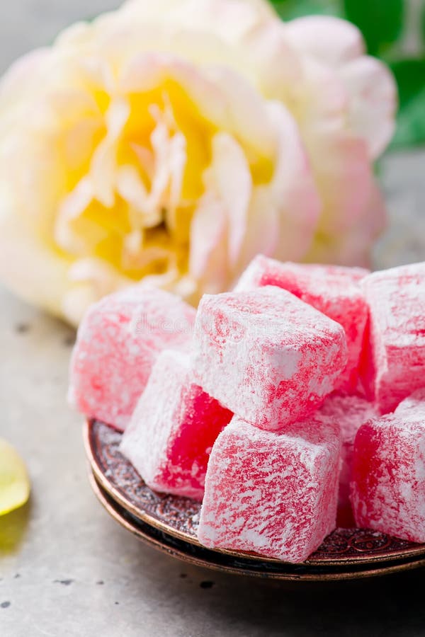 Locum with a rose stock image. Image of candy, rose, east - 57034981