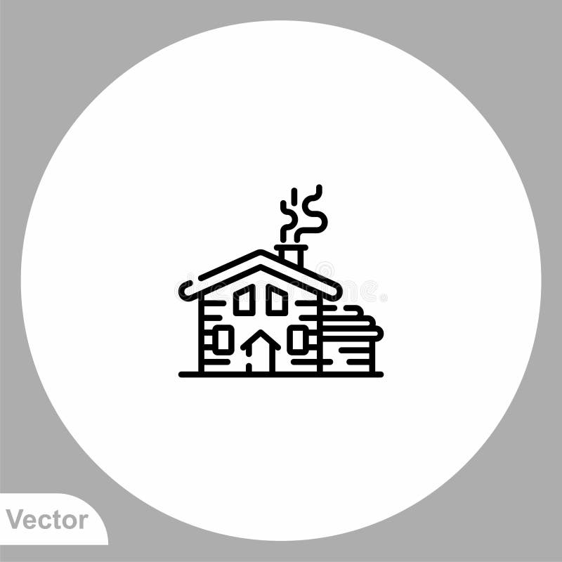 Lodge Icon in Filled, Thin Line, Outline and Stroke Style. Vector ...