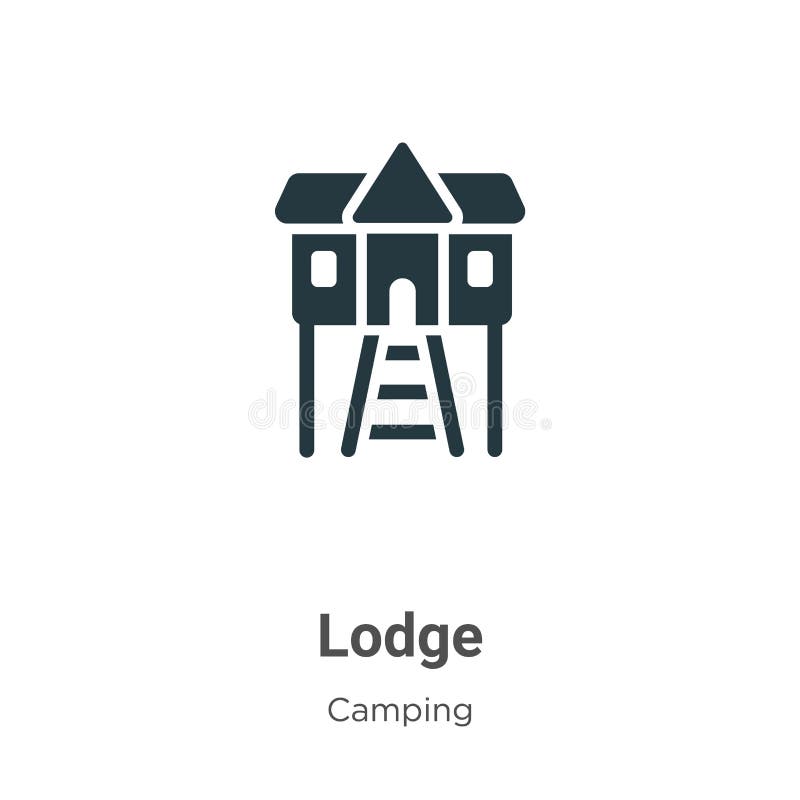 Lodge Icon in Filled, Thin Line, Outline and Stroke Style. Vector ...