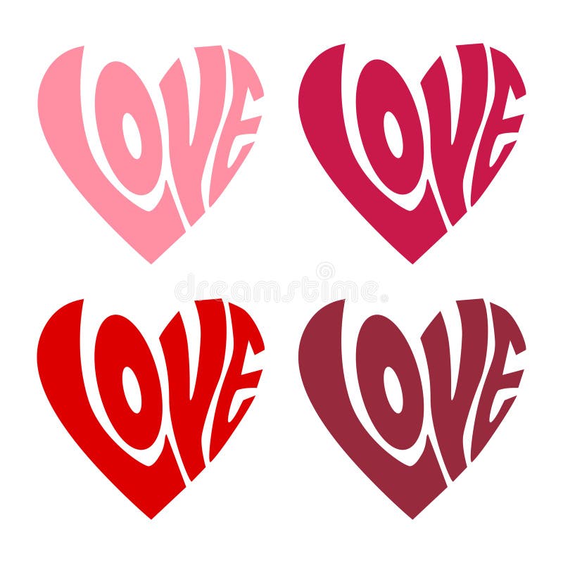 Lodge Word in Heart Shape. Vector Illustration Stock Vector ...