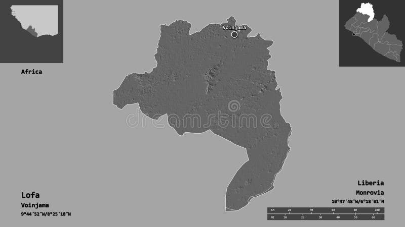 Lofa, County of Liberia,. Previews. Bilevel Stock Illustration ...