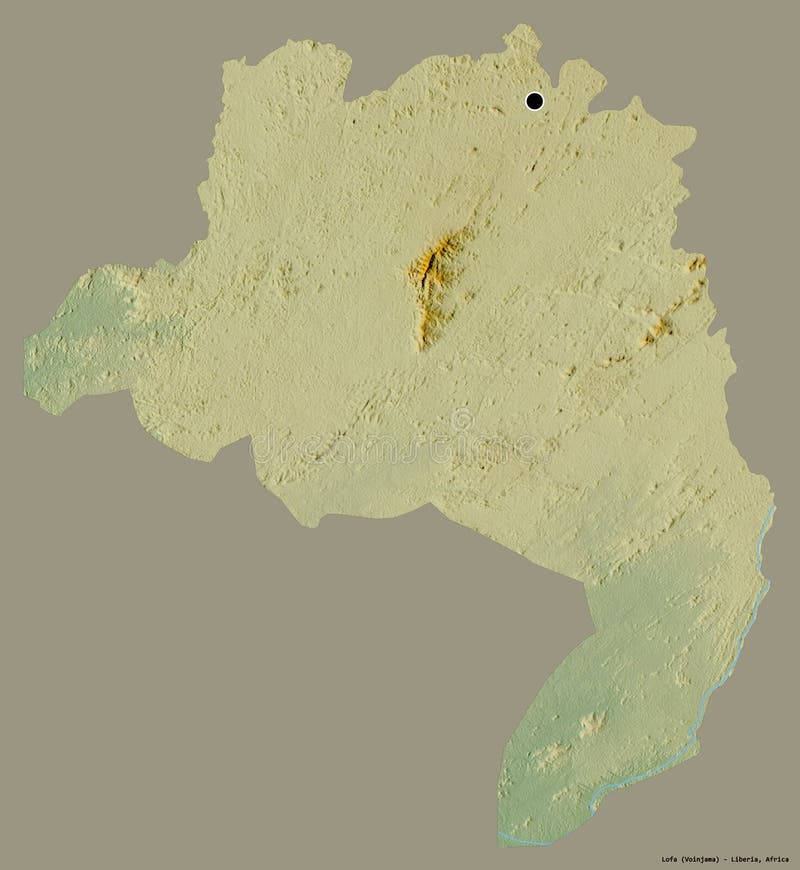 Lofa County Watercolor Map of Liberia Stock Illustration - Illustration ...