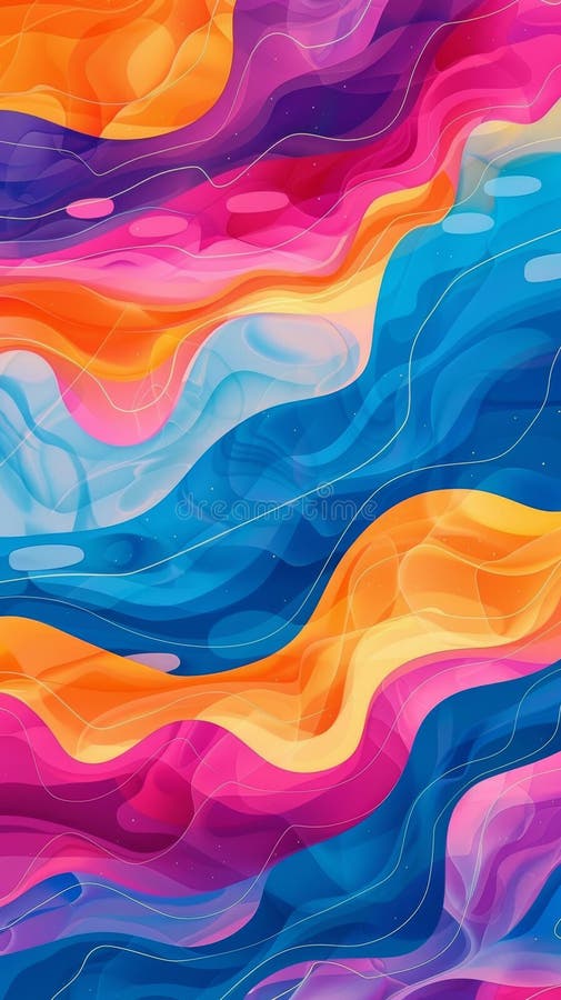 Lofi Background Featuring Colorful Abstract Colors. Stock Illustration ...