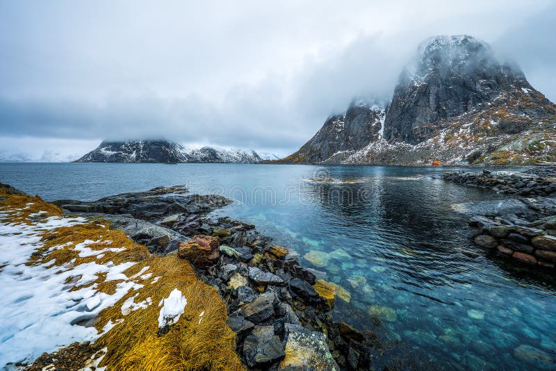 Lofoten Islands. Beautiful Norway Spring Landscape. Stock Image - Image ...