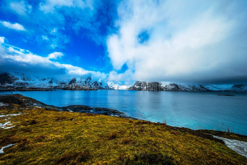 Lofoten Islands. Beautiful Norway Spring Landscape. Stock Photo - Image ...