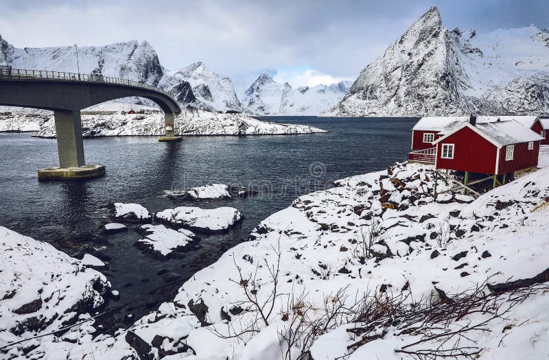 Lofoten Islands. Beautiful Norway Spring Landscape. Stock Image - Image ...