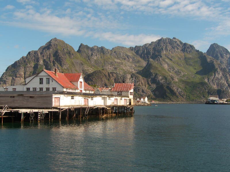 Lofoten s old fish factory stock photo. Image of fish - 6116498