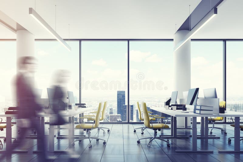 Loft Downtown Office Interior, People Stock Photo - Image of modern ...