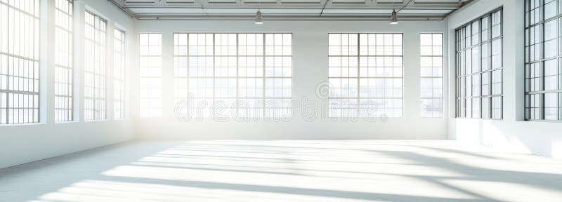 Loft or empty apartment stock illustration. Illustration of blank ...