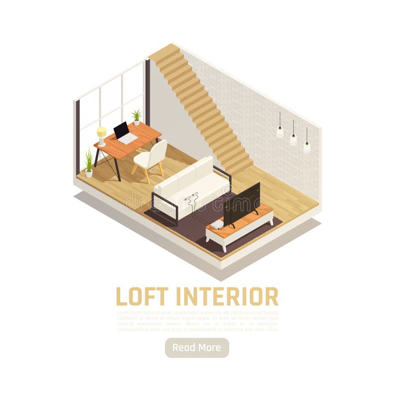 Isometric Attic Room Stock Illustrations – 38 Isometric Attic Room ...