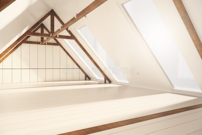 Loft interior side stock illustration. Illustration of loft - 77536348