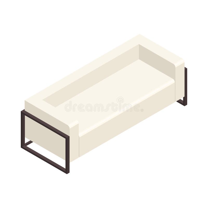 Loft Sofa Icon stock vector. Illustration of seat, indoor - 238786588