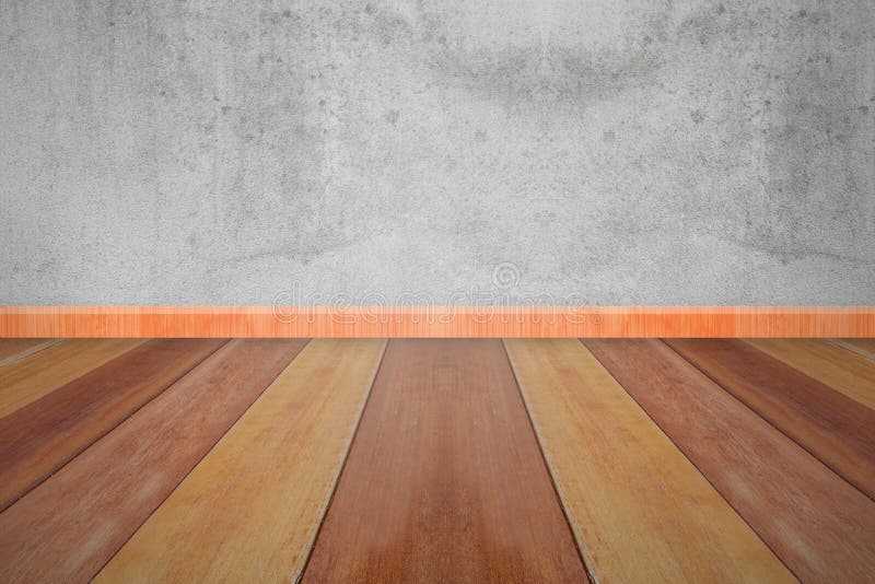 Loft Wall Room with Wood Floor Texture Stock Photo - Image of interior ...
