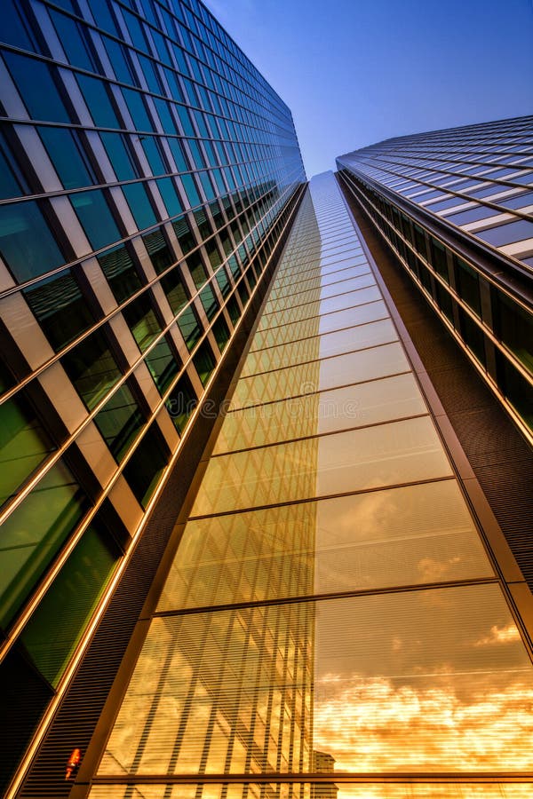 Lofty Heights: Converging Lines Stock Image - Image of frankfurt ...