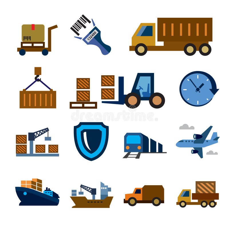 Icono De Vector Logístico De Dos Colores a Partir Del Concepto ...