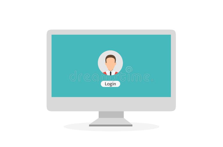 Log in Account on the Laptop. Hands on the Laptop. Laptop with Password ...