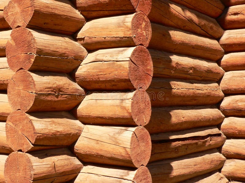 Log Building stock image. Image of cylinder, park, pattern - 227785
