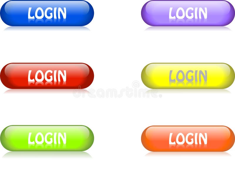 Log in buttons stock illustration. Illustration of business - 94910917