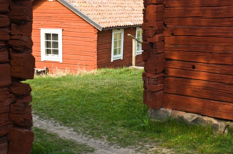 Log cabin stock image. Image of green, europe, house, cabin - 7339759