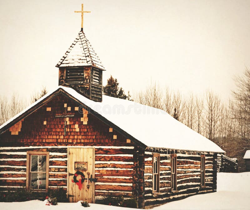 Log Cabin Church Picture. Image: 95537018