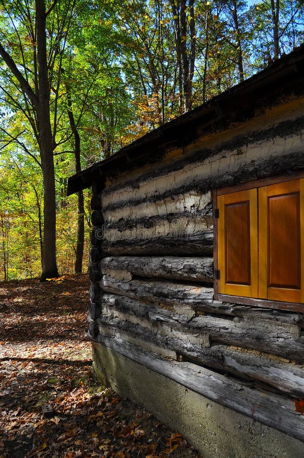 Log cabin in forest stock photo. Image of home, exterior - 2323360