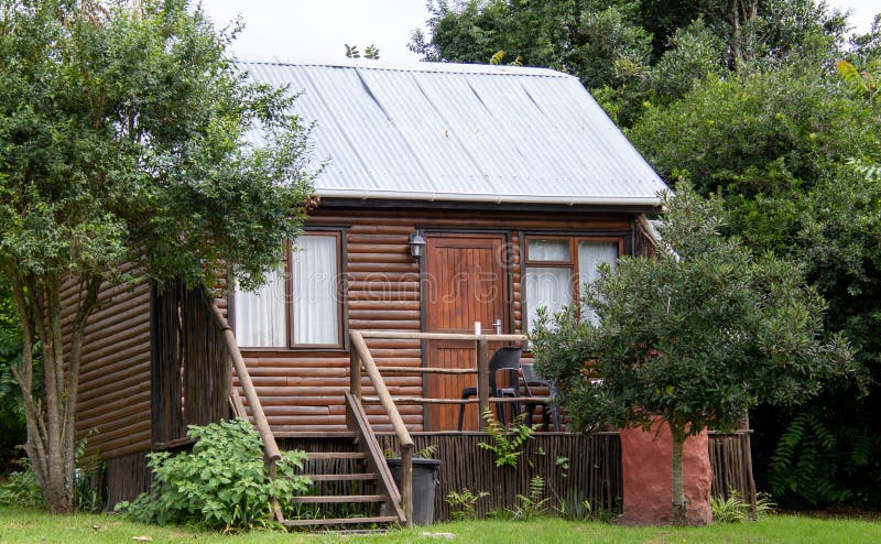 Wooden hut in the forest stock image. Image of backdrop - 241293253
