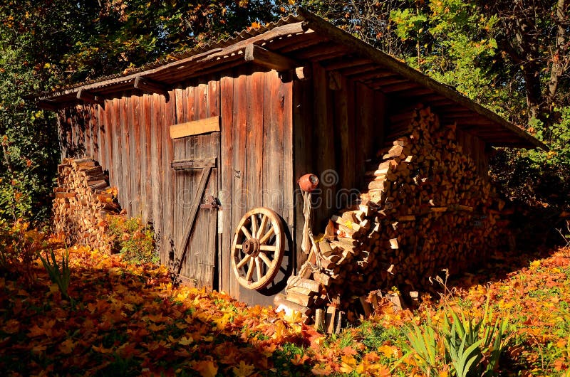Log Cabin stock photo. Image of forest, house, field - 60374496
