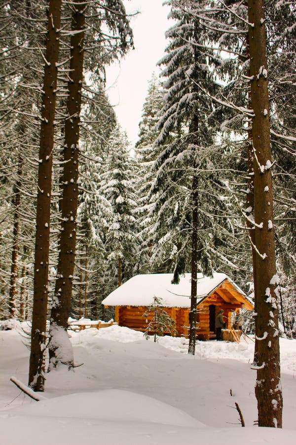 A Cabin Buried in Heavy Snow Up at Mt. Baker Ski Resort Stock Photo ...