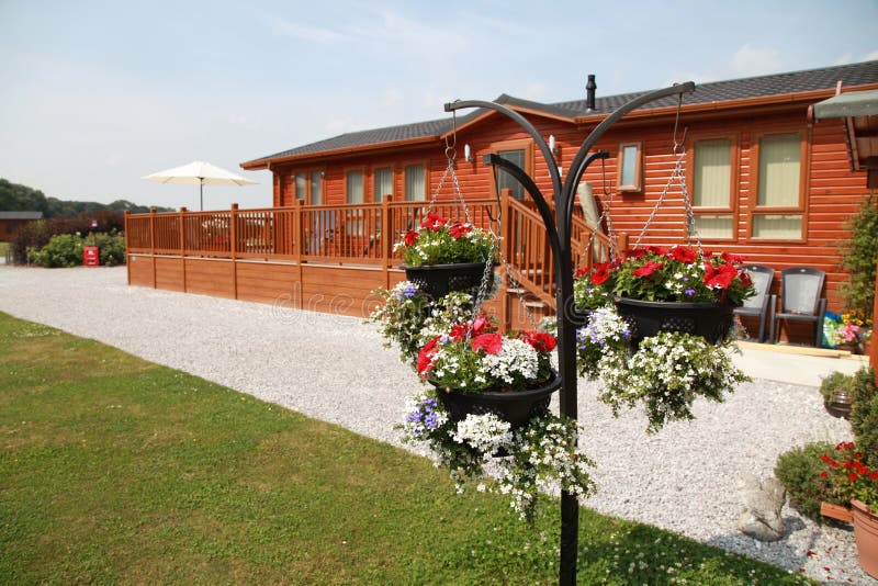 Log Cabin, Temporary Structure, Modular Building Stock Photo - Image of ...