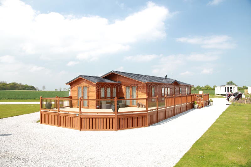 Log Cabin, Temporary Structure, Modular Building Stock Photo - Image of ...