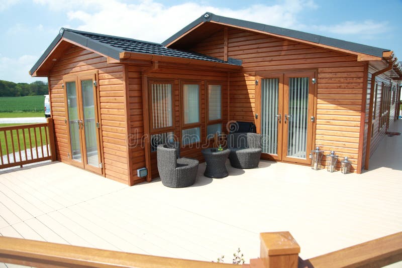 Log Cabin, Temporary Structure, Modular Building Stock Image - Image of ...