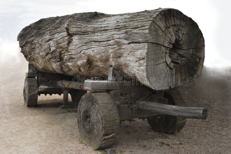 Log Carriage stock image. Image of lumber, logging, timber - 874817