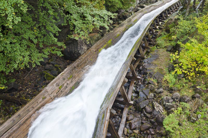 Log Chute stock image. Image of rocks, transportation - 26898513