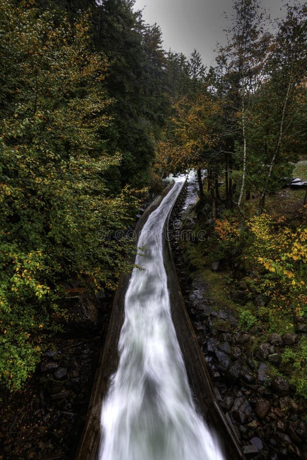 Log Chute in Ontario, Canada Stock Photo - Image of forest, cascade ...