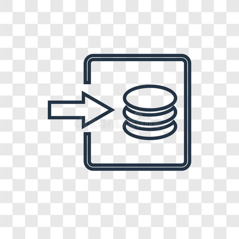 Log in Concept Vector Linear Icon Isolated on Transparent Background ...