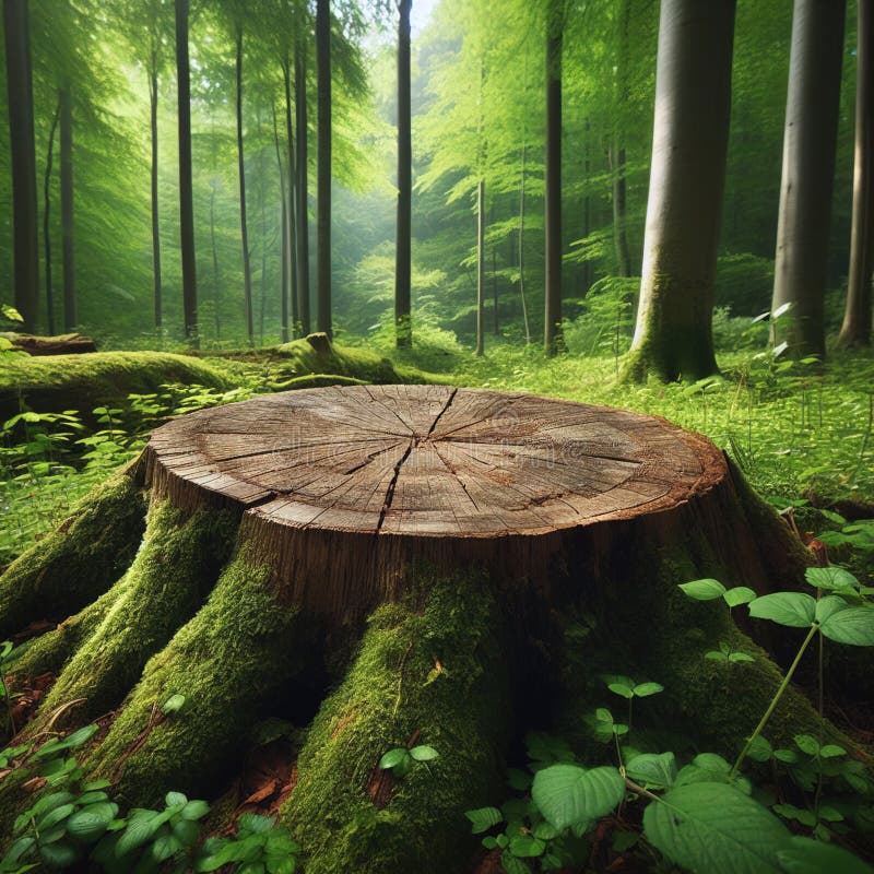 Log cut tree forest stock illustration. Illustration of outdoor - 293568947