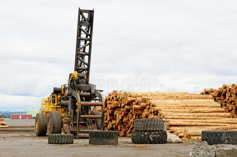 Log Deck stock photo. Image of moving, logging, railroad - 49192500