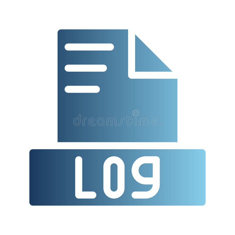 Log Document File Text Icons, with a Gradient Design, are Perfect for ...