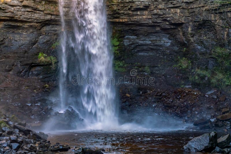 A log drop waterfall stock image. Image of island, dales - 266185265