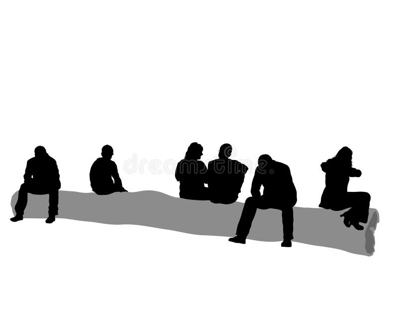 Log of fallen tree stock vector. Illustration of woman - 183308420