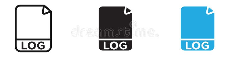 Log file icon vector stock illustration. Illustration of analytics ...