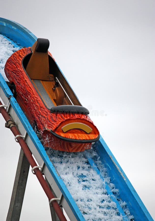 Log Flume. stock image. Image of thrill, boat, entertainment - 11778127