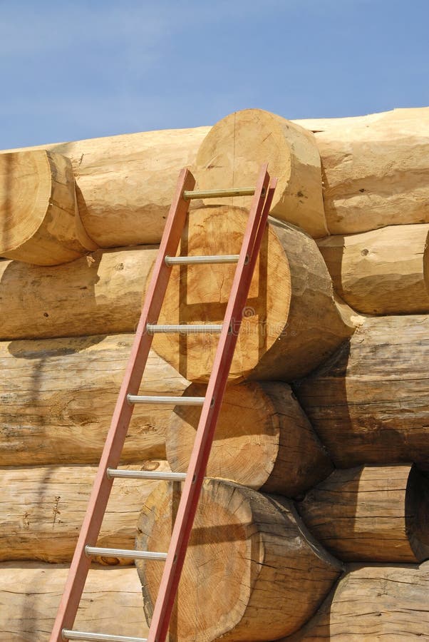 Log Home Construction stock photo. Image of timber, residential - 6504286