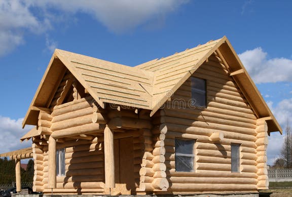 Log house stock photo. Image of work, development, build - 4750184
