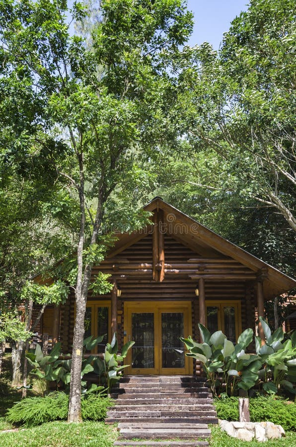 Log house stock image. Image of loghouse, cottage, living - 65205003